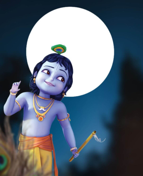Bal Krishna Janmashtami Editing CB Full HD Background | KREditings