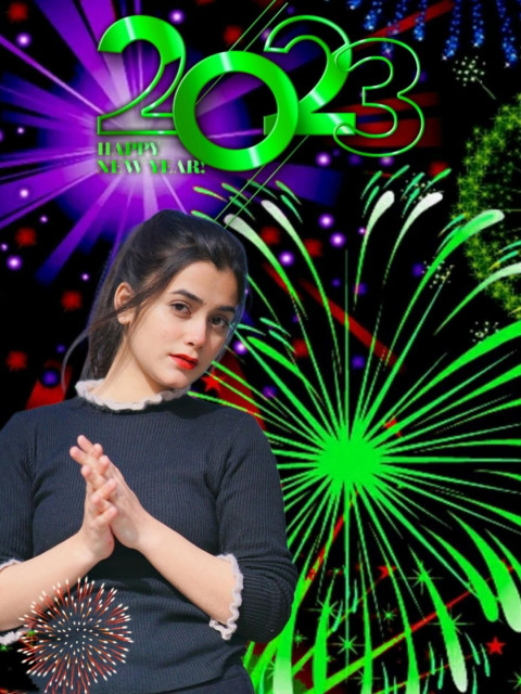 New Year 2023 Girl HD CB Background | KREditings